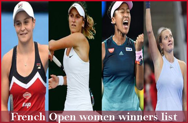 French Open Women Winners List Tennis Champions Up to 2024