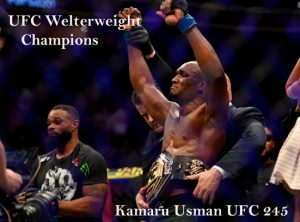 UFC Welterweight Rankings, Champions List, & Weight Division